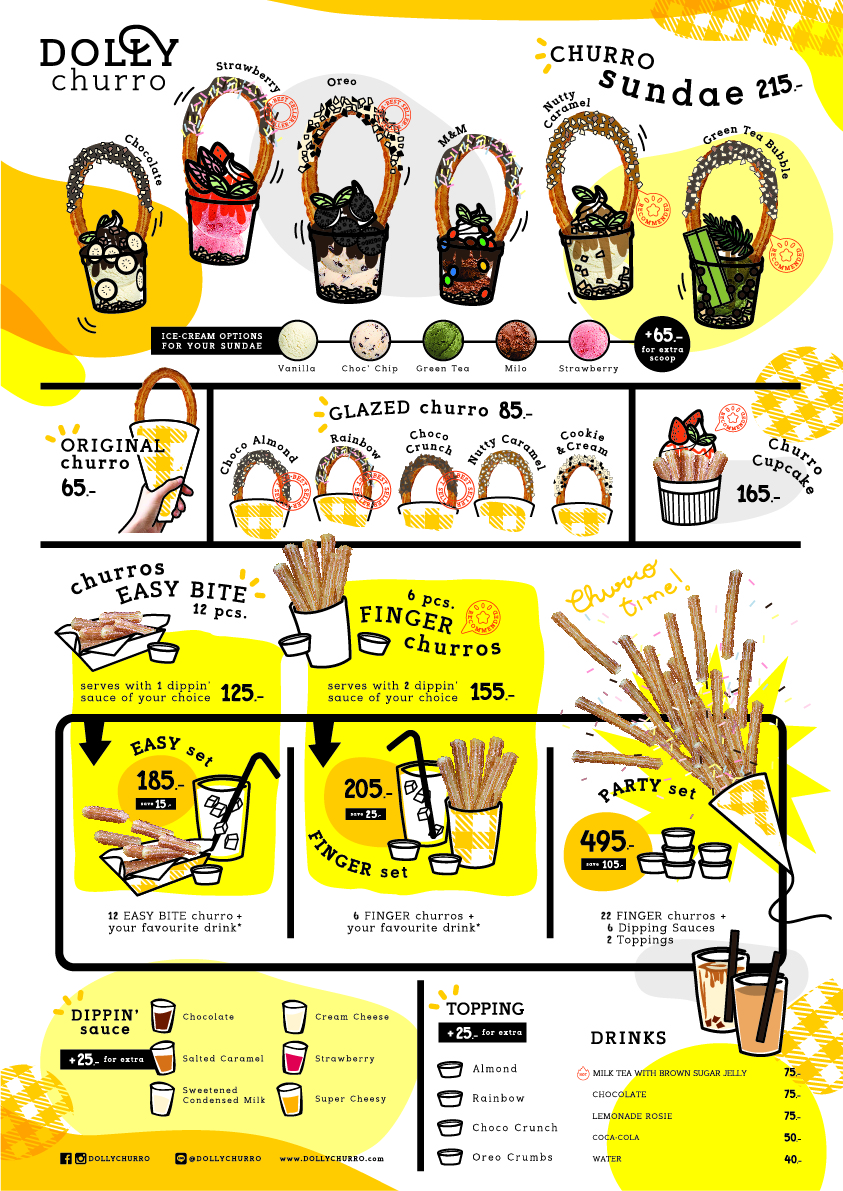 Menu – DOLLY CHURRO